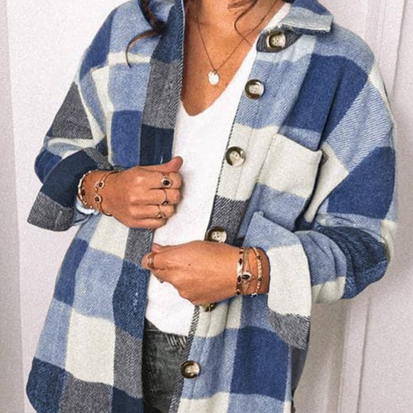 Tops | Plaid Flannel Shacket Jacket Women | Poshmark
